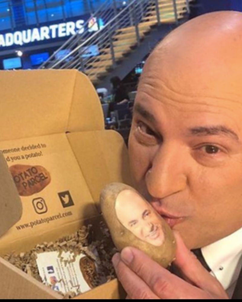 Potato Parcel - Your Image and Message on a Potato! A Unique Gift!